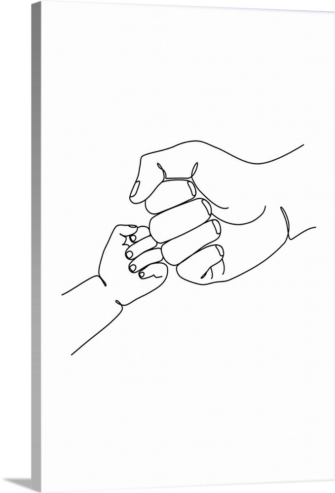 Baby Fist Bump Wall Art, Canvas Prints, Framed Prints, Wall Peels ...