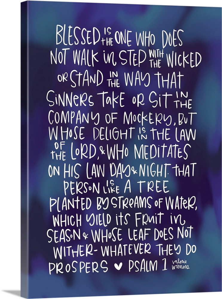 Blessed is the One Wall Art, Canvas Prints, Framed Prints, Wall Peels ...