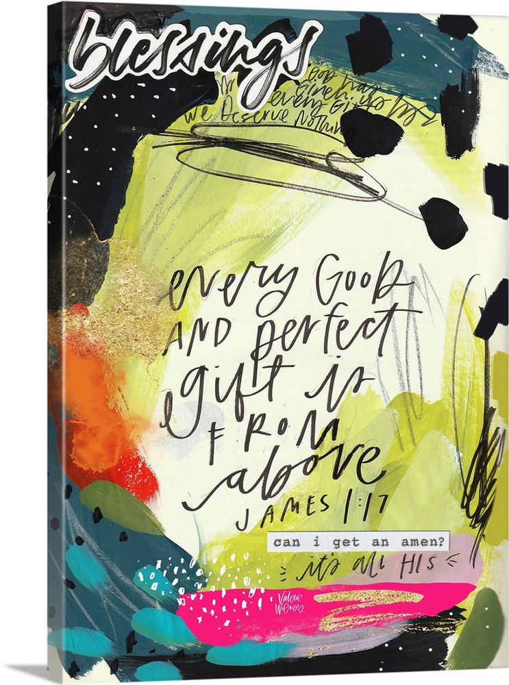 Blessings Wall Art, Canvas Prints, Framed Prints, Wall Peels | Great ...