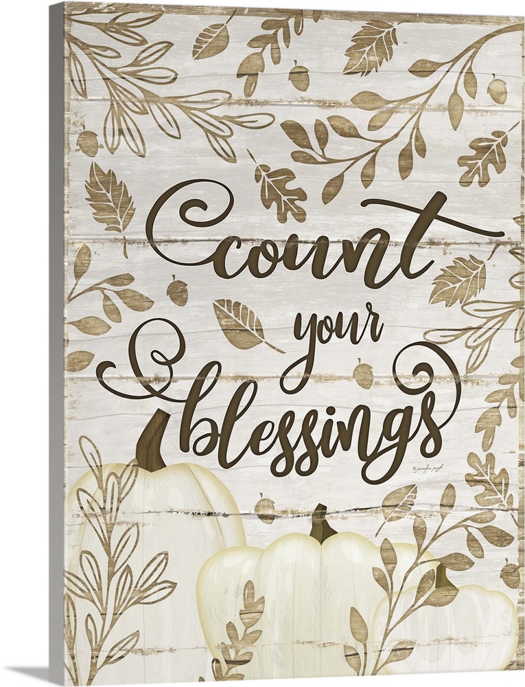 Count Your Blessings Wall Art, Canvas Prints, Framed Prints, Wall Peels ...