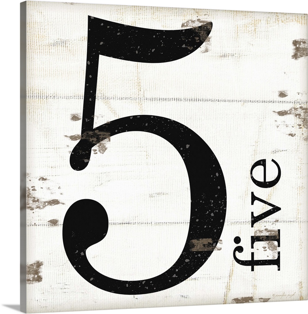 Farmhouse Five 5 Wall Art, Canvas Prints, Framed Prints, Wall Peels ...