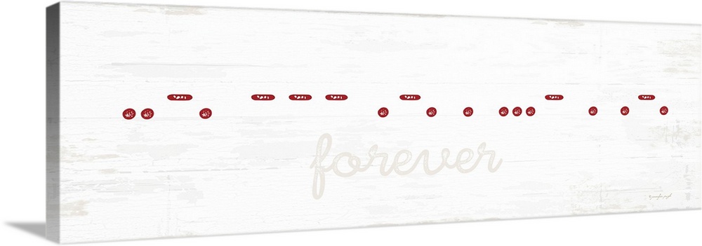 Forever Morse Code Wall Art, Canvas Prints, Framed Prints, Wall Peels | Great Big Canvas