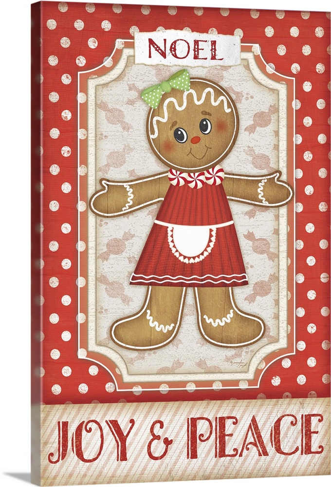 Gingerbread Girl Wall Art, Canvas Prints, Framed Prints, Wall Peels ...