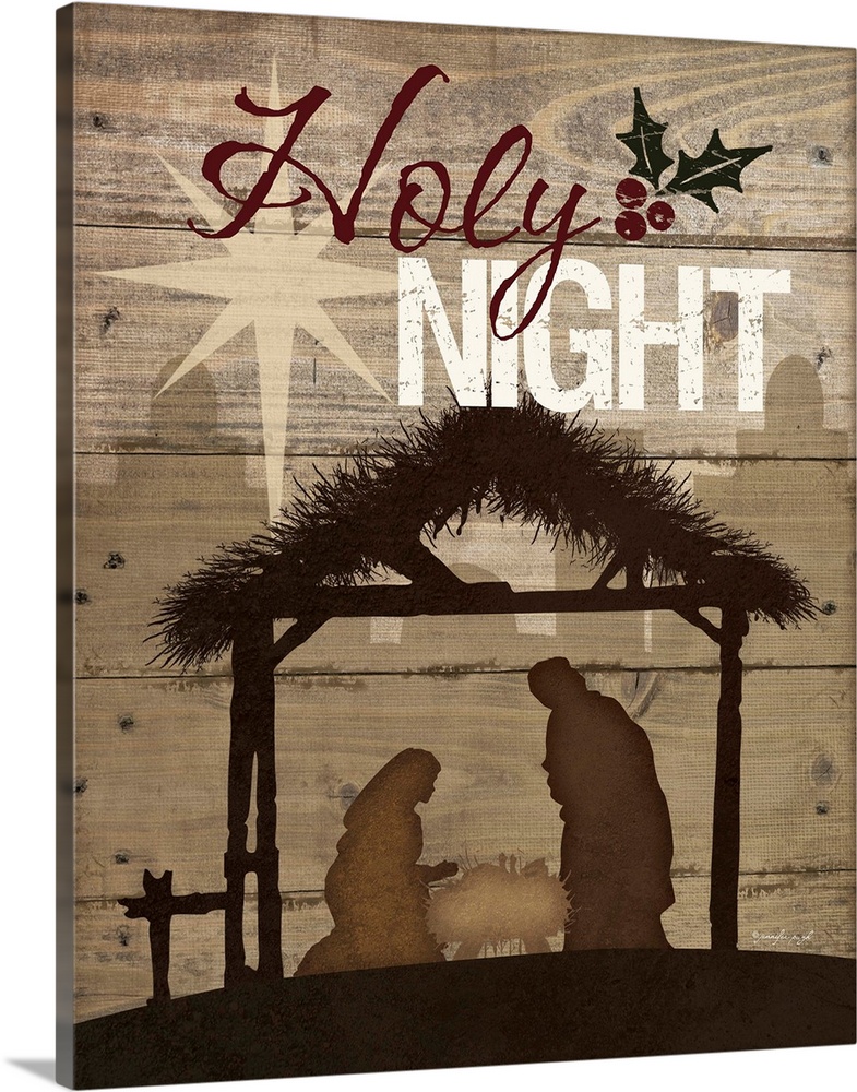 Holy Night Nativity Wall Art, Canvas Prints, Framed Prints, Wall Peels ...