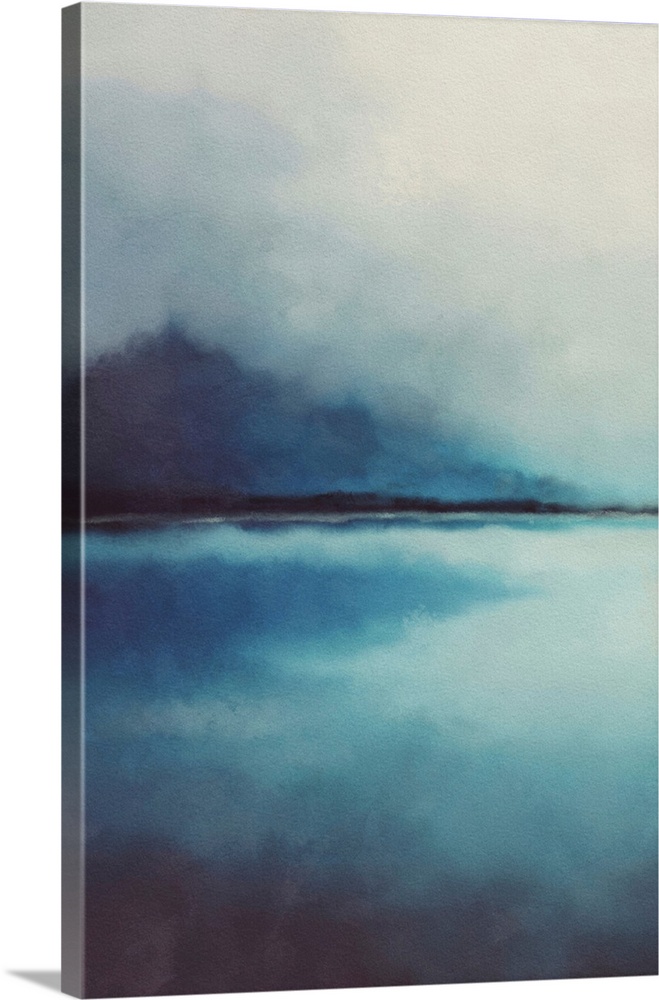 Misty Blue Landscape Wall Art, Canvas Prints, Framed Prints, Wall Peels ...