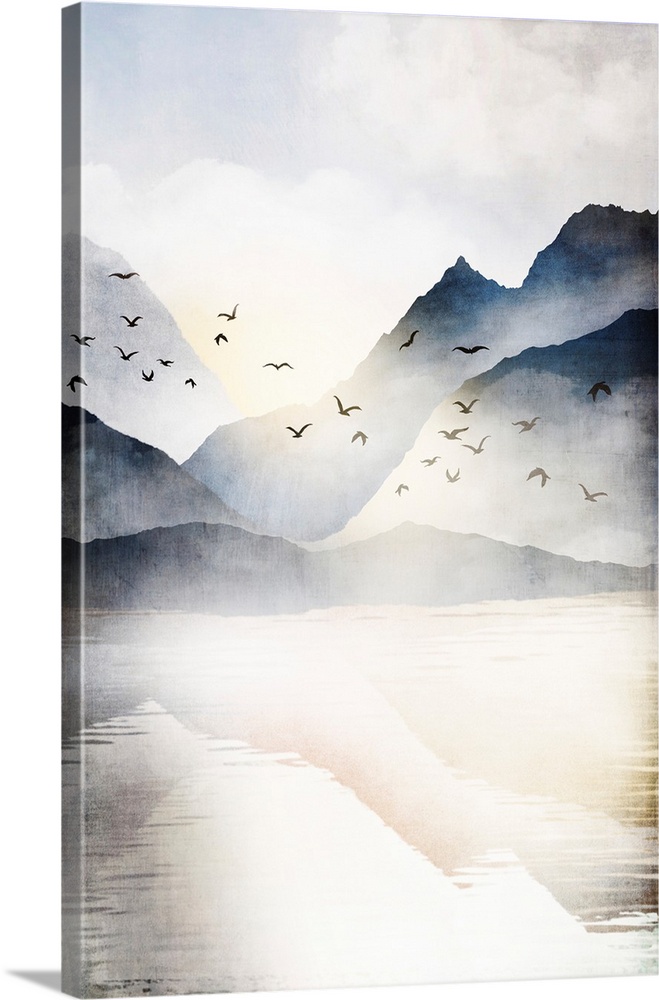Misty Landscape II Wall Art, Canvas Prints, Framed Prints, Wall Peels ...