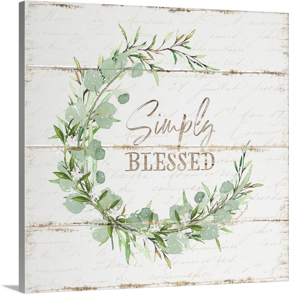 Simply Blessed Wall Art, Canvas Prints, Framed Prints, Wall Peels ...