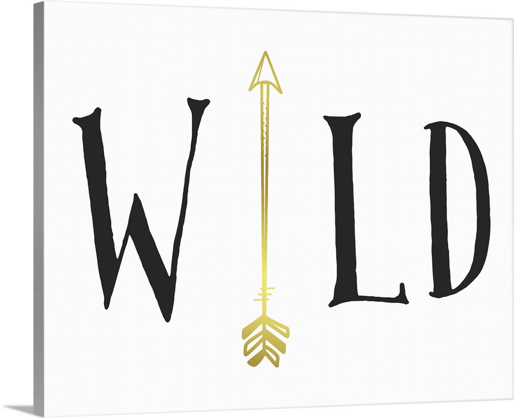Wild Gold Arrow Wall Art, Canvas Prints, Framed Prints, Wall Peels ...