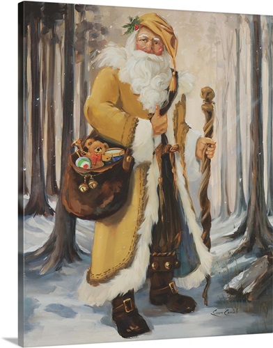 Woodland Santa Wall Art, Canvas Prints, Framed Prints, Wall Peels ...