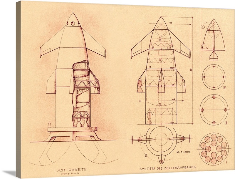 1951 space shuttle design | Great Big Canvas