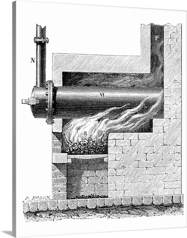 19th Century furnace for gas lighting | Great Big Canvas