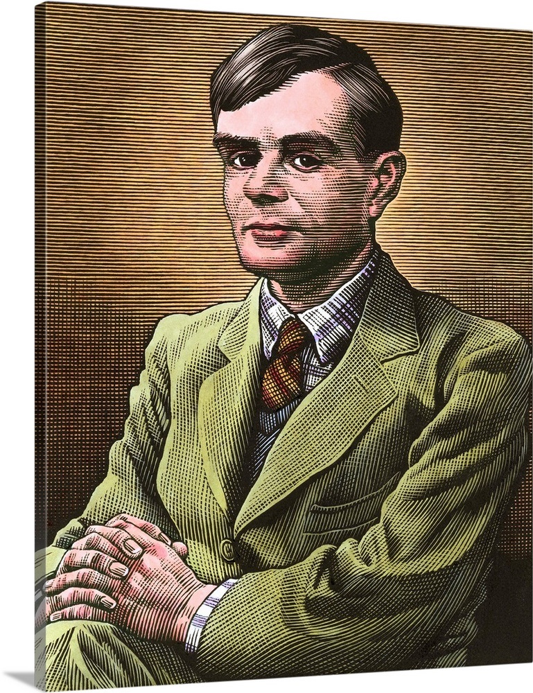Alan Turing, British mathematician Wall Art, Canvas Prints, Framed ...