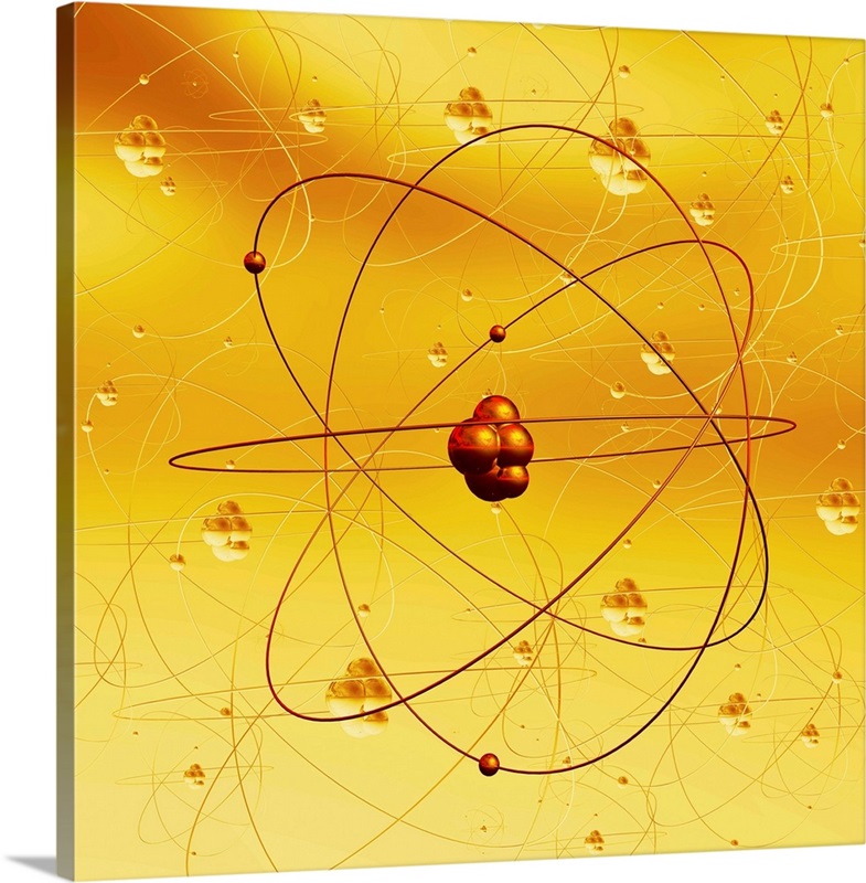 Atomic structure, artwork | Great Big Canvas