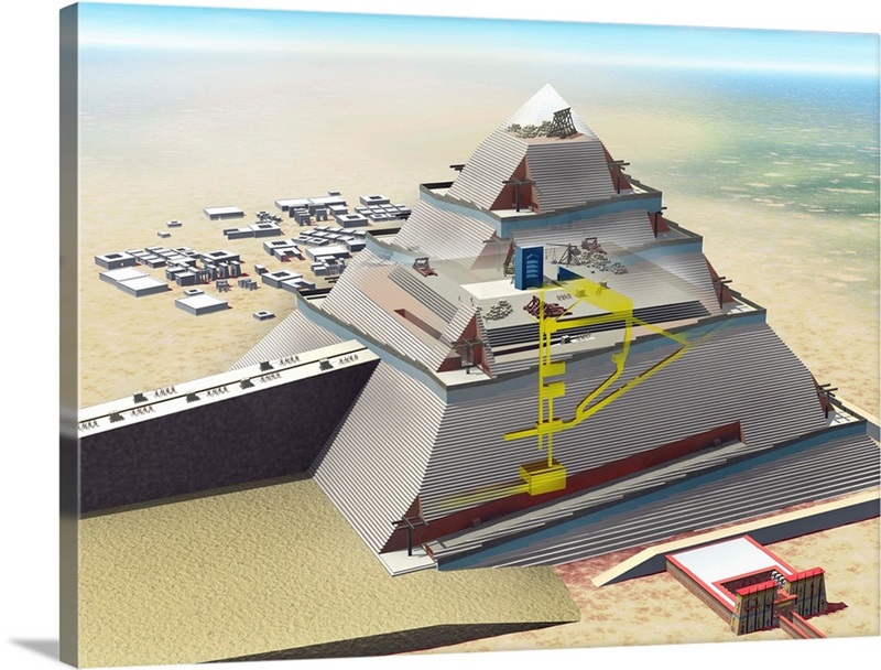 Construction of the Pyramids | Great Big Canvas