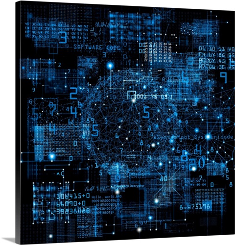 Data And Network, Illustration | Great Big Canvas