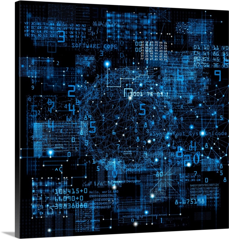 Data And Network, Illustration | Great Big Canvas