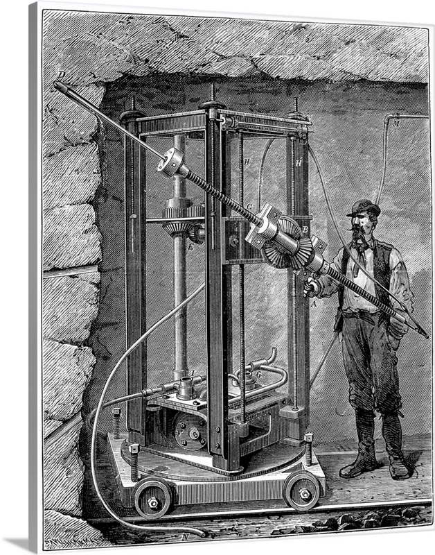 Diamond-tipped drill, 19th century | Great Big Canvas