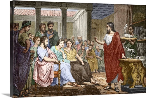 Galen lecturing on anatomy in Rome | Great Big Canvas