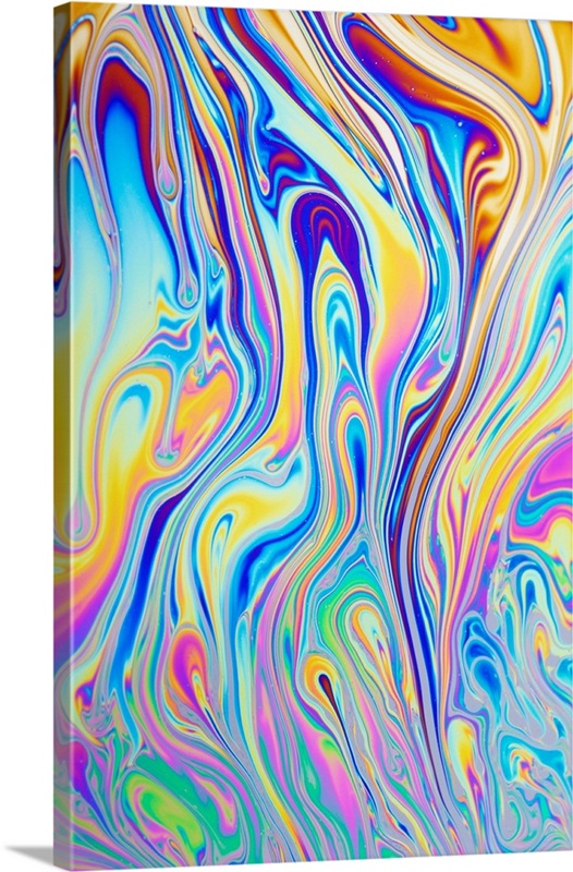 Interference Pattern Of Oil On Water | Great Big Canvas