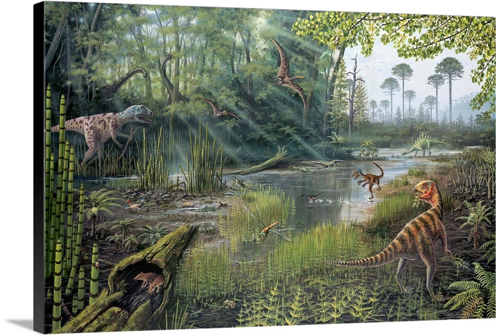 Jurassic Life Artwork Wall Art Canvas Prints Framed Prints Wall Peels Great Big Canvas