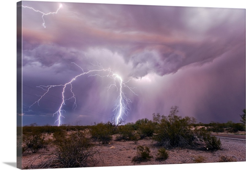 Lightning Strikes, Arizona, USA | Great Big Canvas