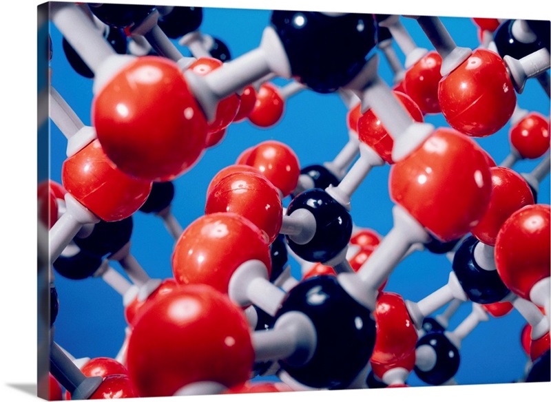 Molecular model of quartz | Great Big Canvas