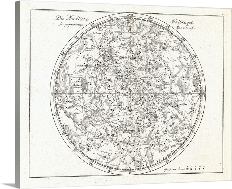 Star map, 1805 | Great Big Canvas
