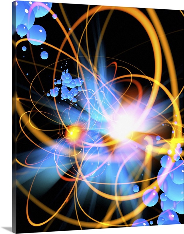 Subatomic particles abstract | Great Big Canvas