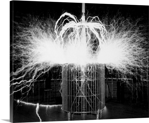 Tesla Coil Experiment, Circa 1899 | Great Big Canvas