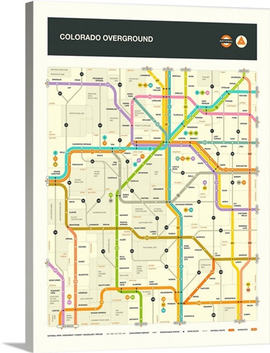 Colorado State Highway Map | Great Big Canvas