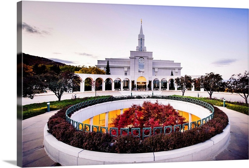 Bountiful Utah Temple Circle on a Fall Day, Bountiful, Utah | Great Big ...