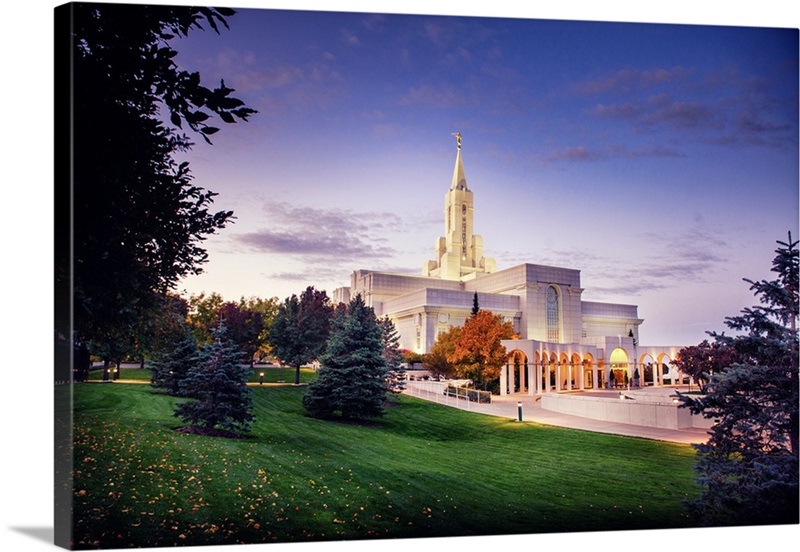 Bountiful Utah Temple, Fall Sunrise, Bountiful, Utah | Great Big Canvas