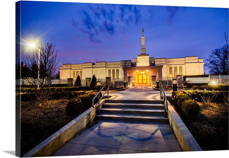 Detroit Michigan Temple, Entrance Steps, Bloomfield Hills, Michigan ...