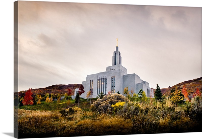 Draper Utah Temple in the Fall, From the Hill, Draper, Utah | Great Big ...