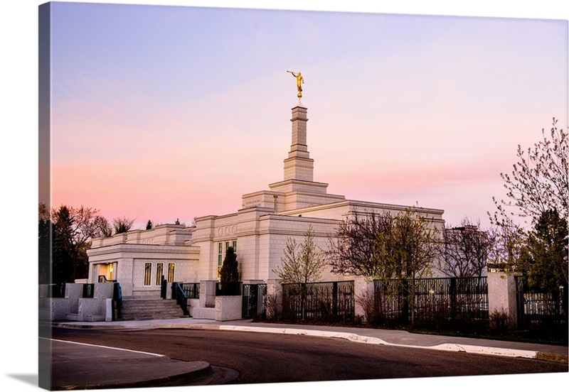Edmonton Alberta Temple, Sunset, Edmonton, Alberta, Canada | Great Big ...