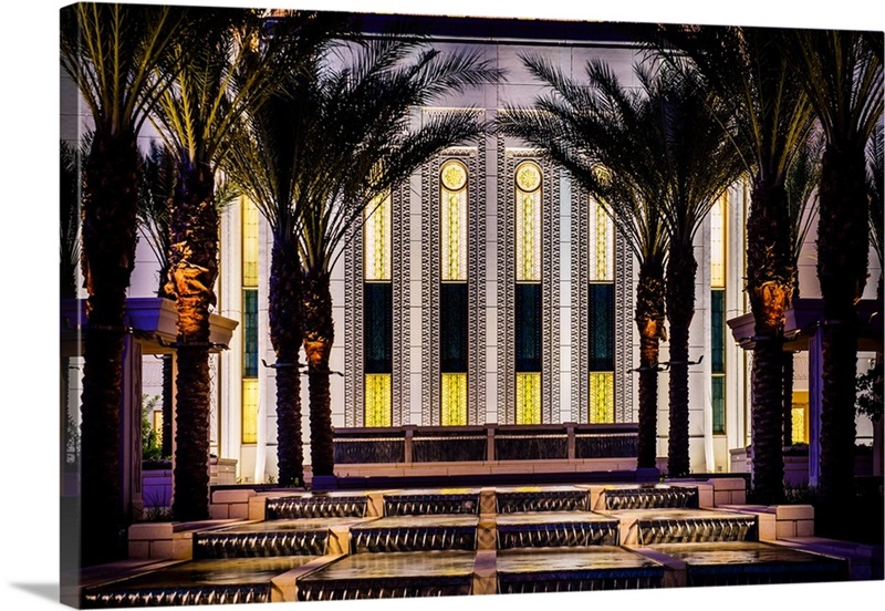 Gilbert Arizona Temple Fountain, Gilbert, Arizona | Great Big Canvas