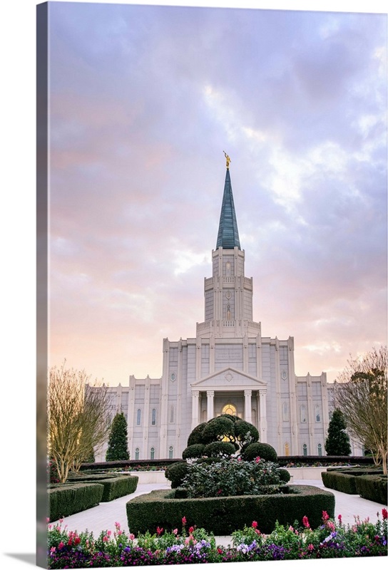 Houston Texas Temple, Soft Sunset, Spring, Texas | Great Big Canvas