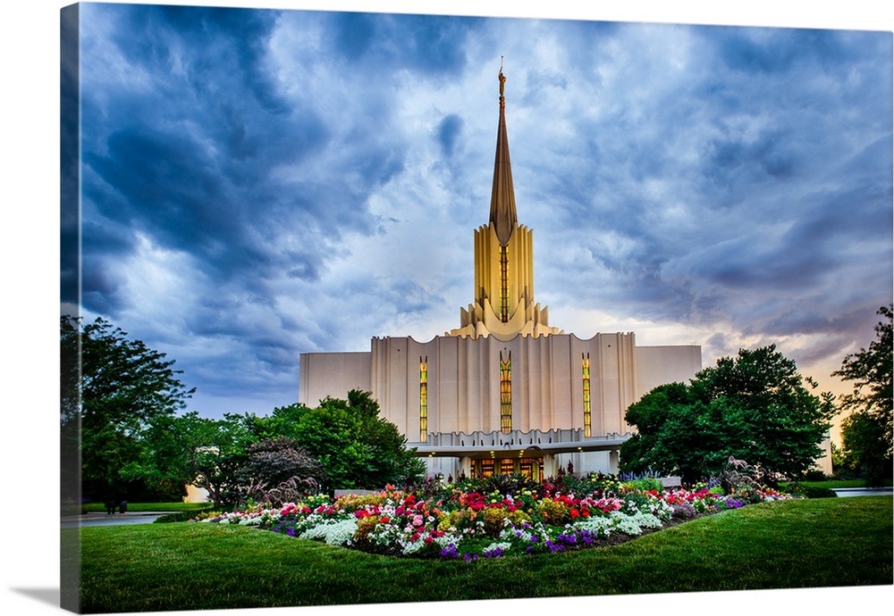 Jordan River Utah Temple, Dramatic Clouds, South Jordan, Utah Wall Art ...
