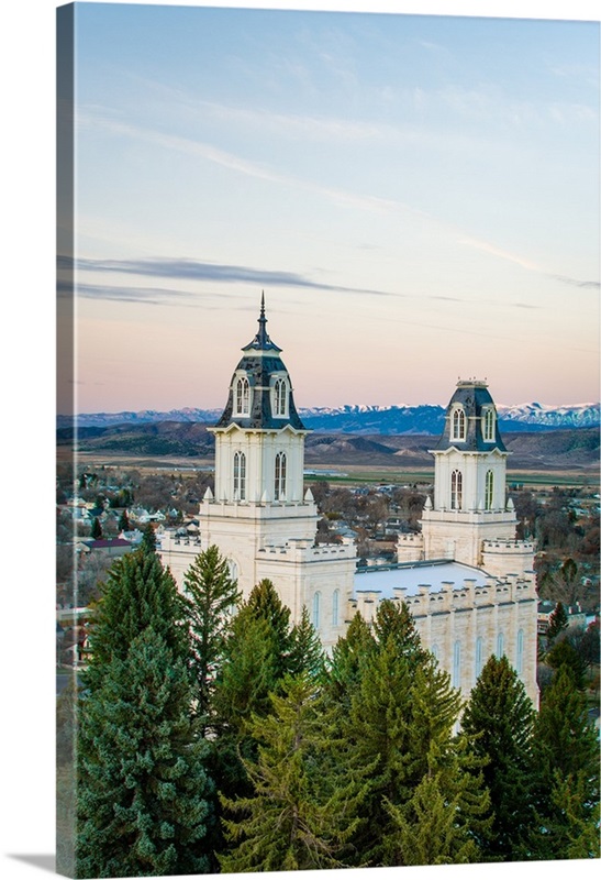 Manti Utah Temple, Above the Trees, Manti, Utah | Great Big Canvas