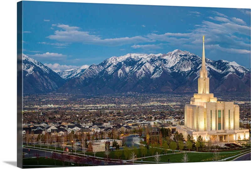 Oquirrh Mountain Utah Temple, a Valley of Faith, South Jordan, Utah ...