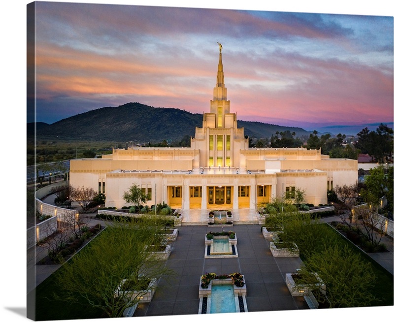 Phoenix Arizona Temple, Sunrise, Phoenix, Arizona | Great Big Canvas