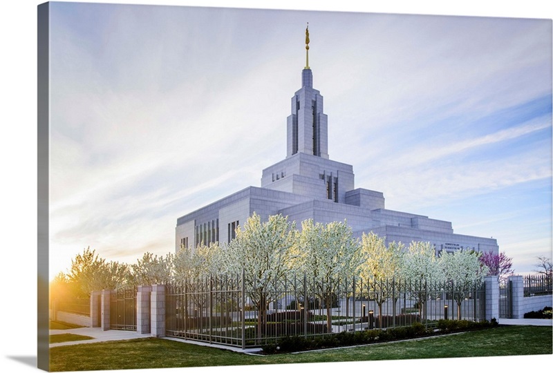 Spring at Draper Utah Temple, Draper, Utah | Great Big Canvas