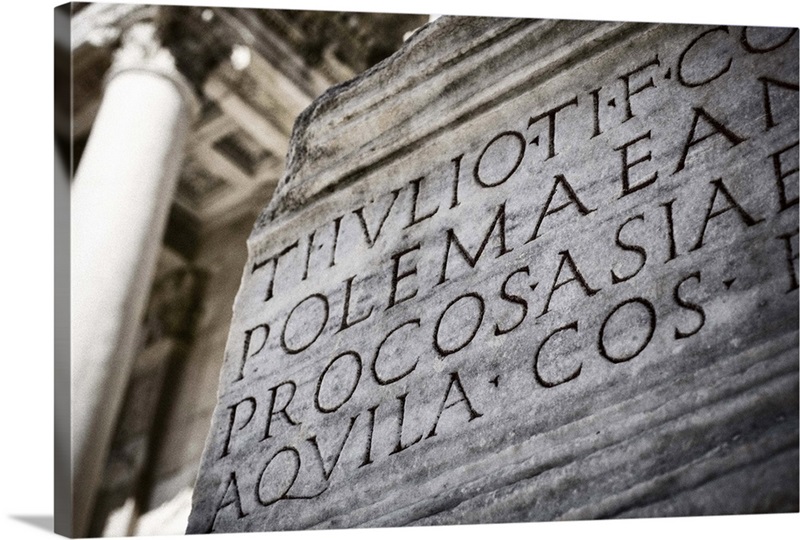 Ancient writing on walls, Ephesus, Turkey | Great Big Canvas