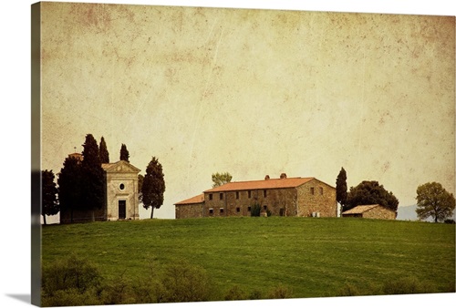Farm buildings in Tuscany, Italy | Great Big Canvas