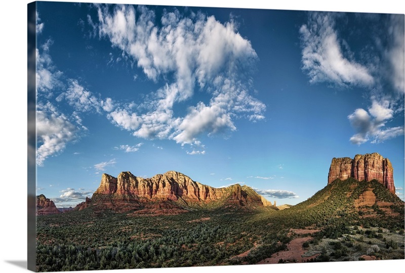 Panorama of the red rocks in Sedona, Arizona | Great Big Canvas