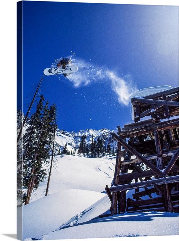 Rocket Reeves Snowboarding at Telluride, Colorado | Great Big Canvas