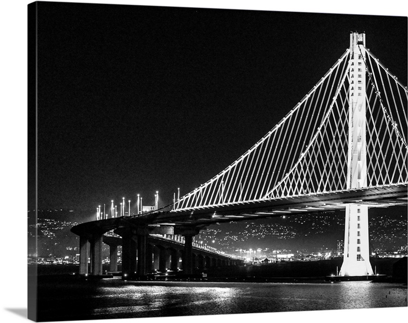 The Bay Bridge At Night | Great Big Canvas
