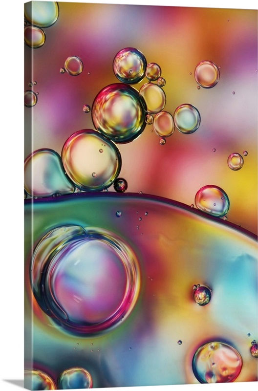 Rainbow Bubble Drops | Great Big Canvas