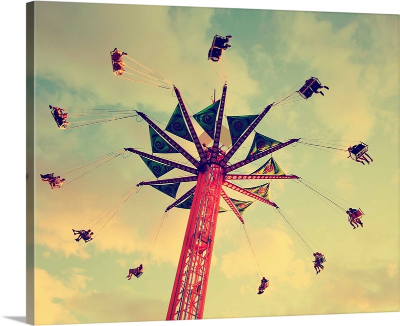 Fair Ride at Dusk | Great Big Canvas