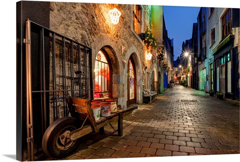 Galway, Ireland, at Night | Great Big Canvas